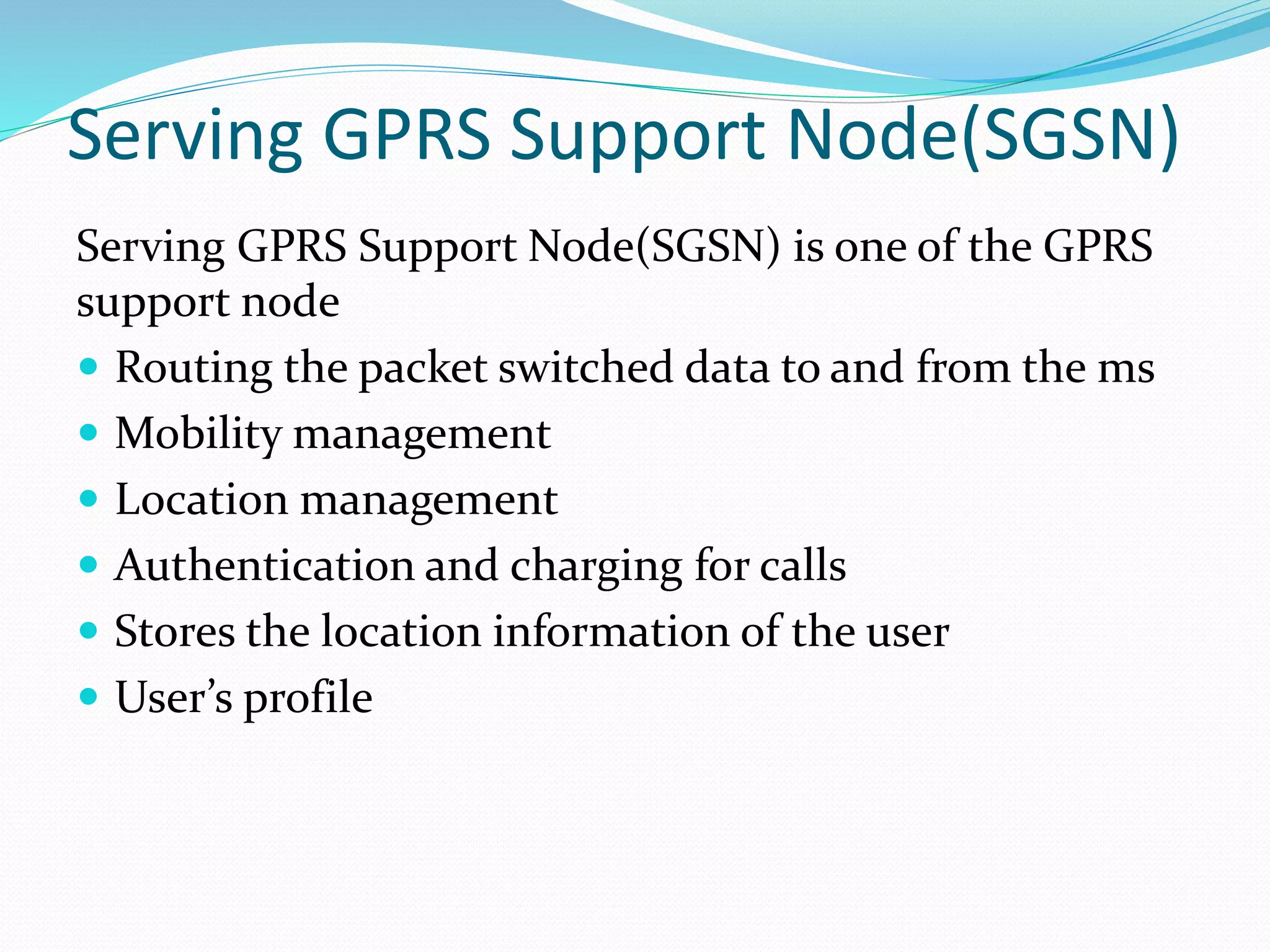 Gprs architecture ppt | PPTX