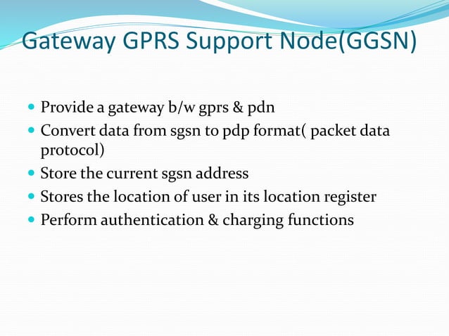 Gprs architecture ppt | PPTX