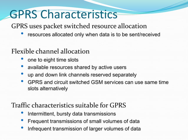 Gprs architecture ppt | PPTX