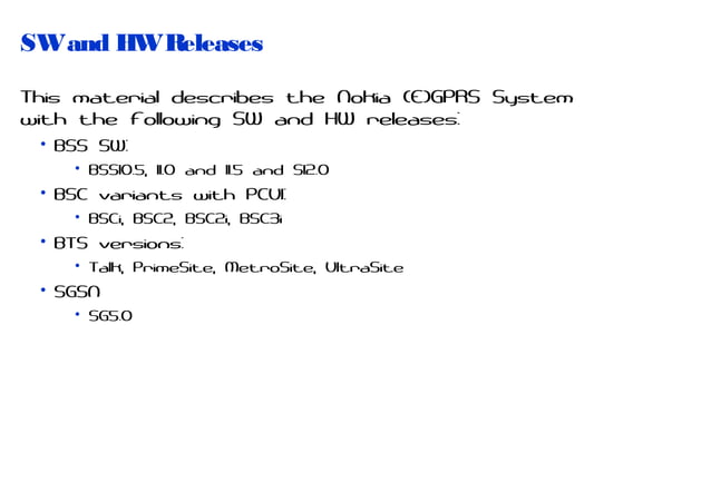 GPRS/EDGE Basics / knowledge sharing | PPT | Computer Networking | Computing