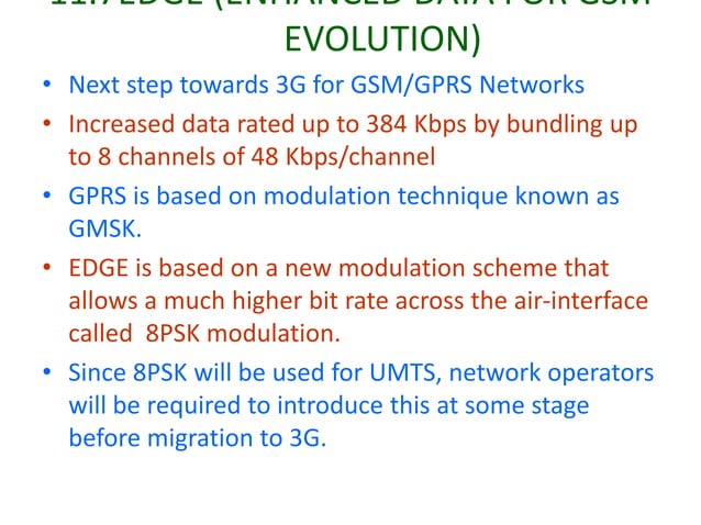 GPRS EDGE 3G 4G | PPT