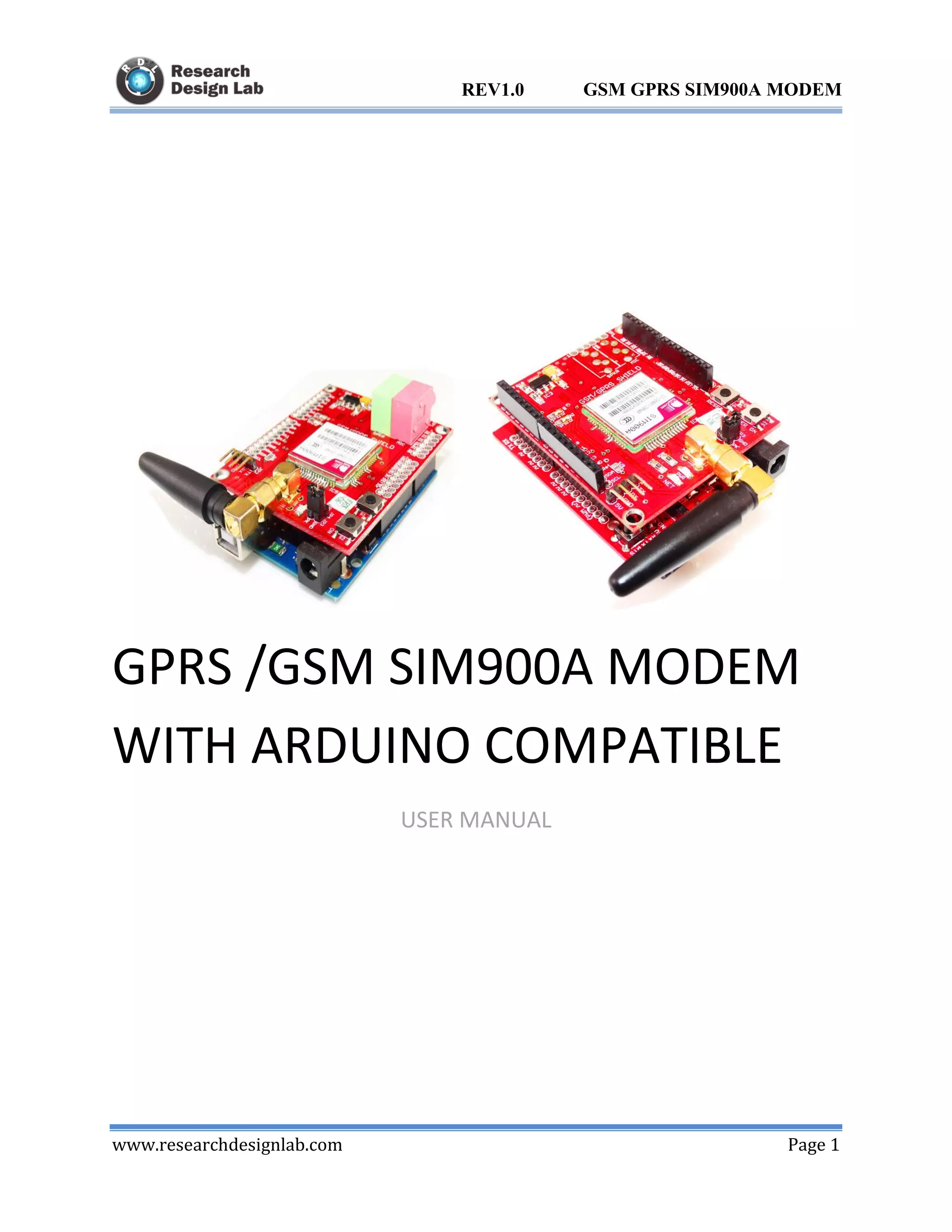GSM GPRS sim900 a modem with aurdino compatible | PDF | Internet ...