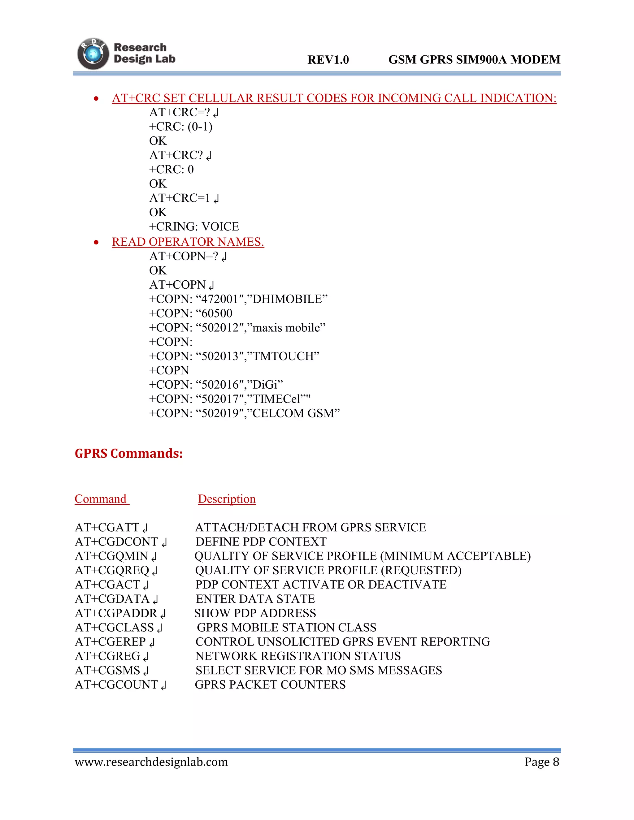 GSM GPRS sim900 a modem with stub antenna and sma connector-USB | PDF