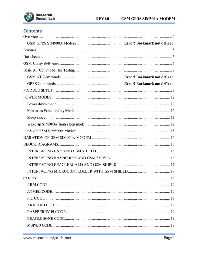 GSM GPRS sim900 a modem with stub antenna and sma connector-USB | PDF