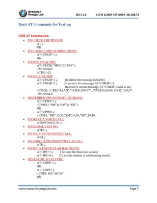 GSM GPRS sim900 a modem with stub antenna and sma connector-USB | PDF