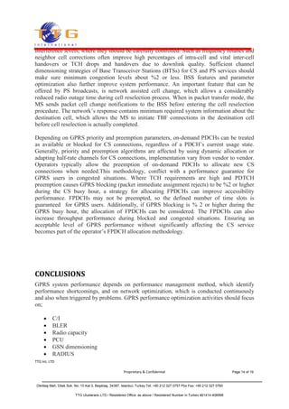 GPRS KPIs based on network performance | PDF