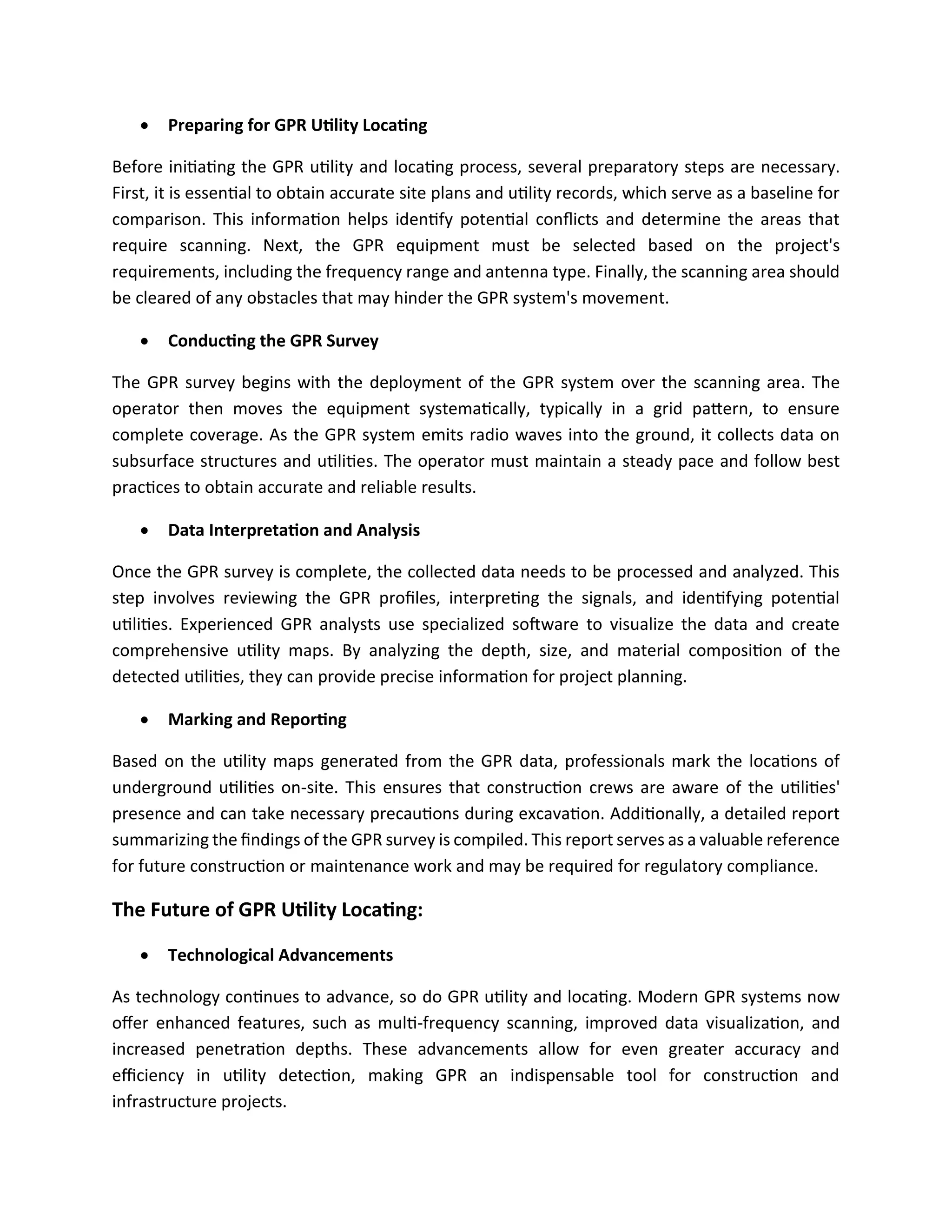 GPR Utility Locating Unveiling The Hidden World Beneath Our Feet | PDF