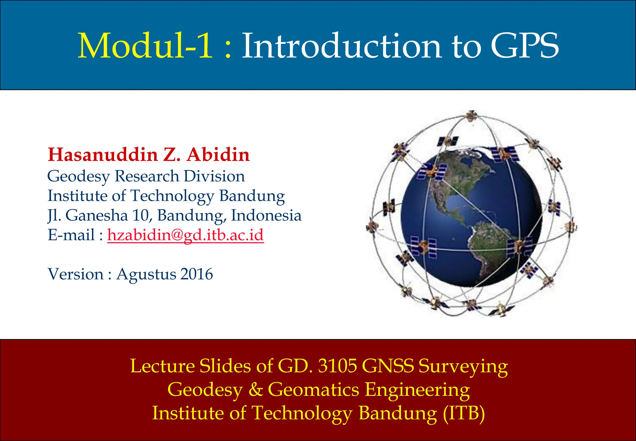 Pendahuluan Gnss Dan Rnss Dalam Perencanaan Survey Pdf