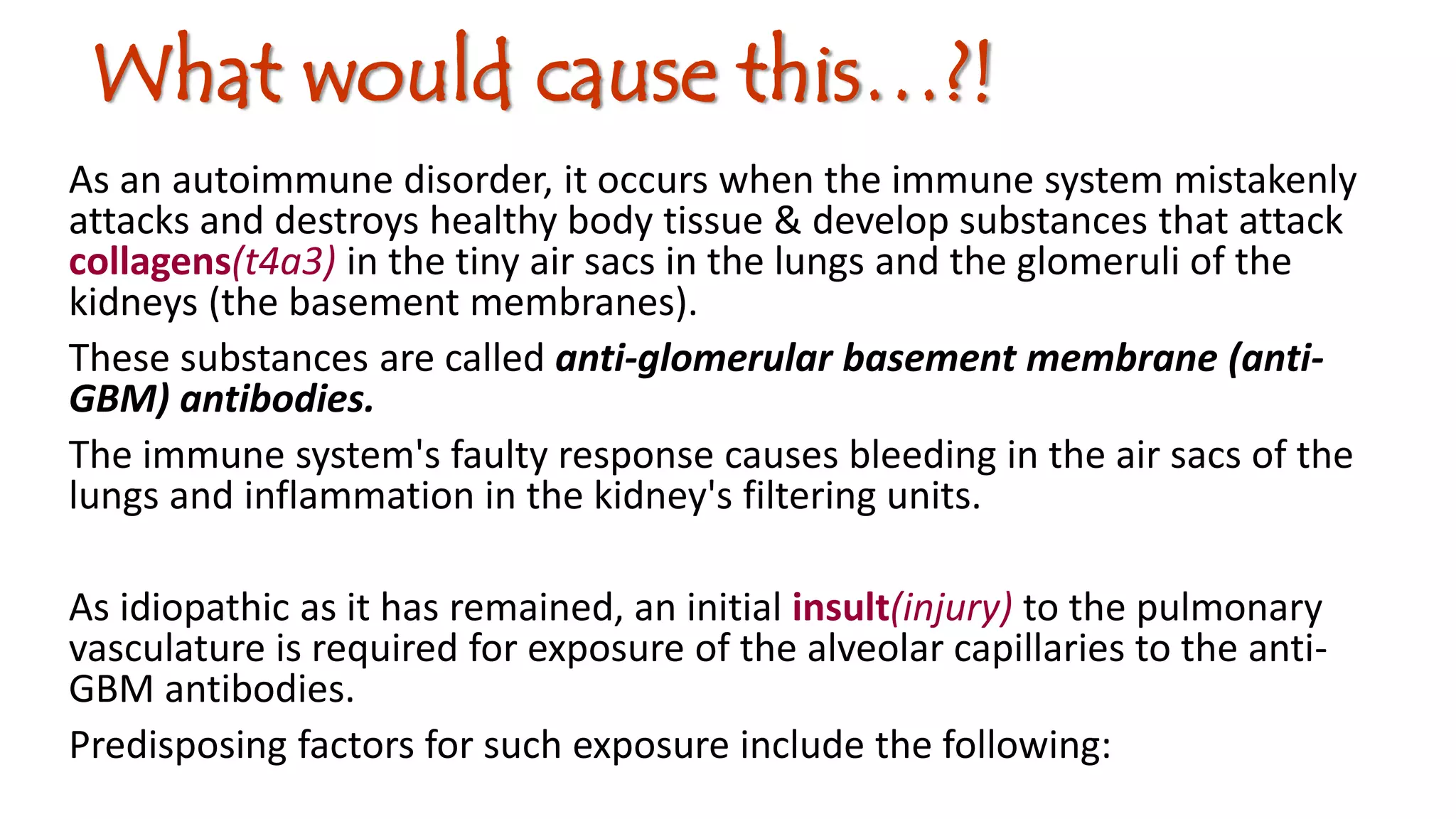 Goodpasture Syndrome | PPTX
