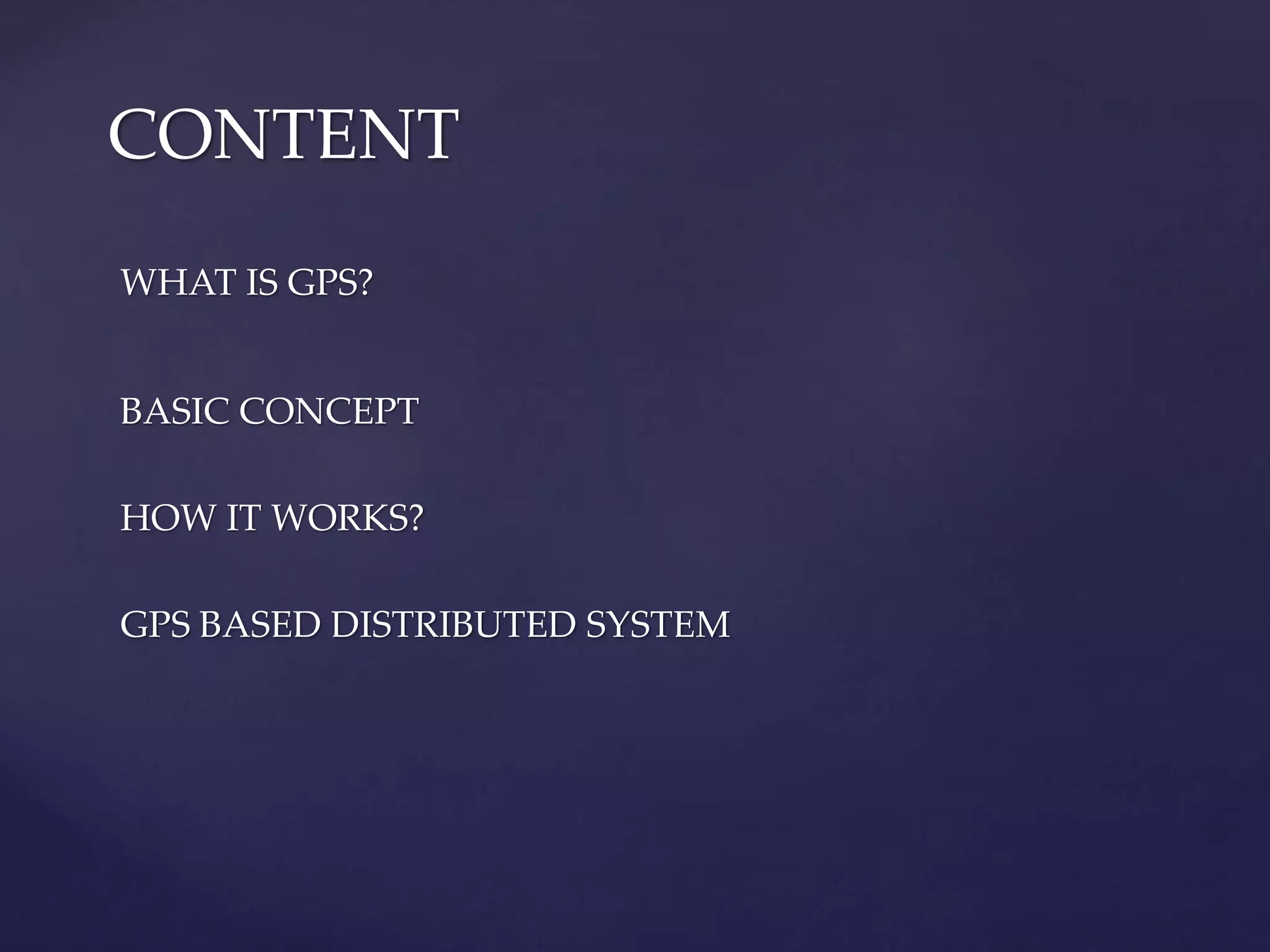 Gpsapplication To Distributed System Pptx Geography Science