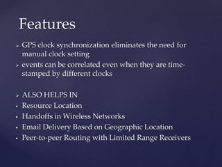 Gps:application to distributed system | PPTX