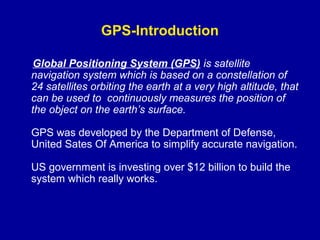 GPS (Global Positioning System) | PPT