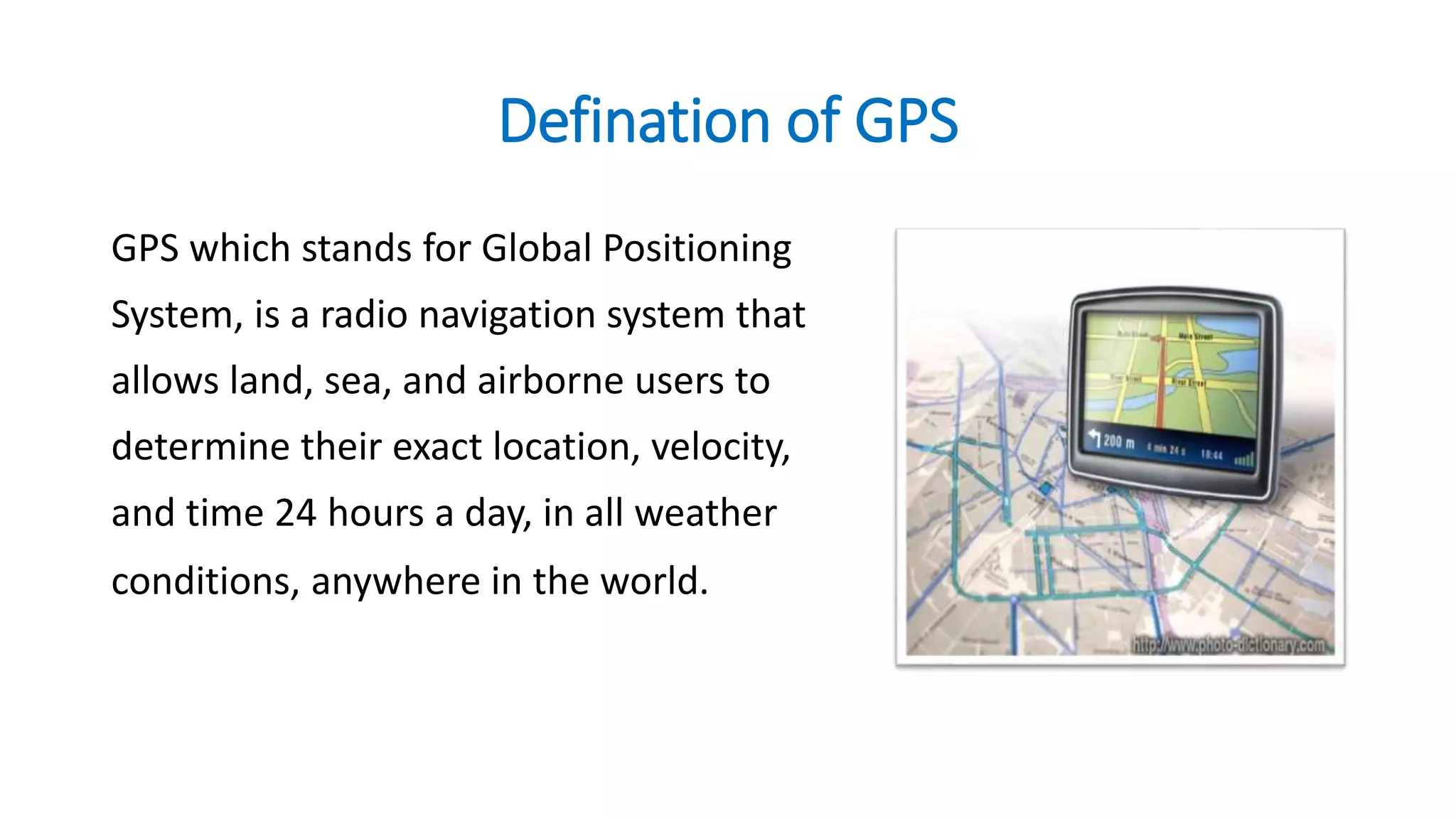 Global Positioning System(GPS) | PPTX