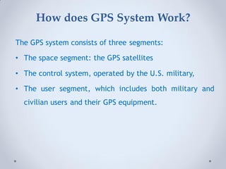 Global Positioning system (Gps) | PPT