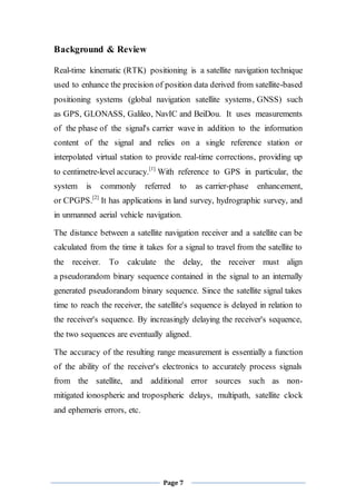 Contribution Of Real Time Network (NRTK) for improvement of accuracy | PDF