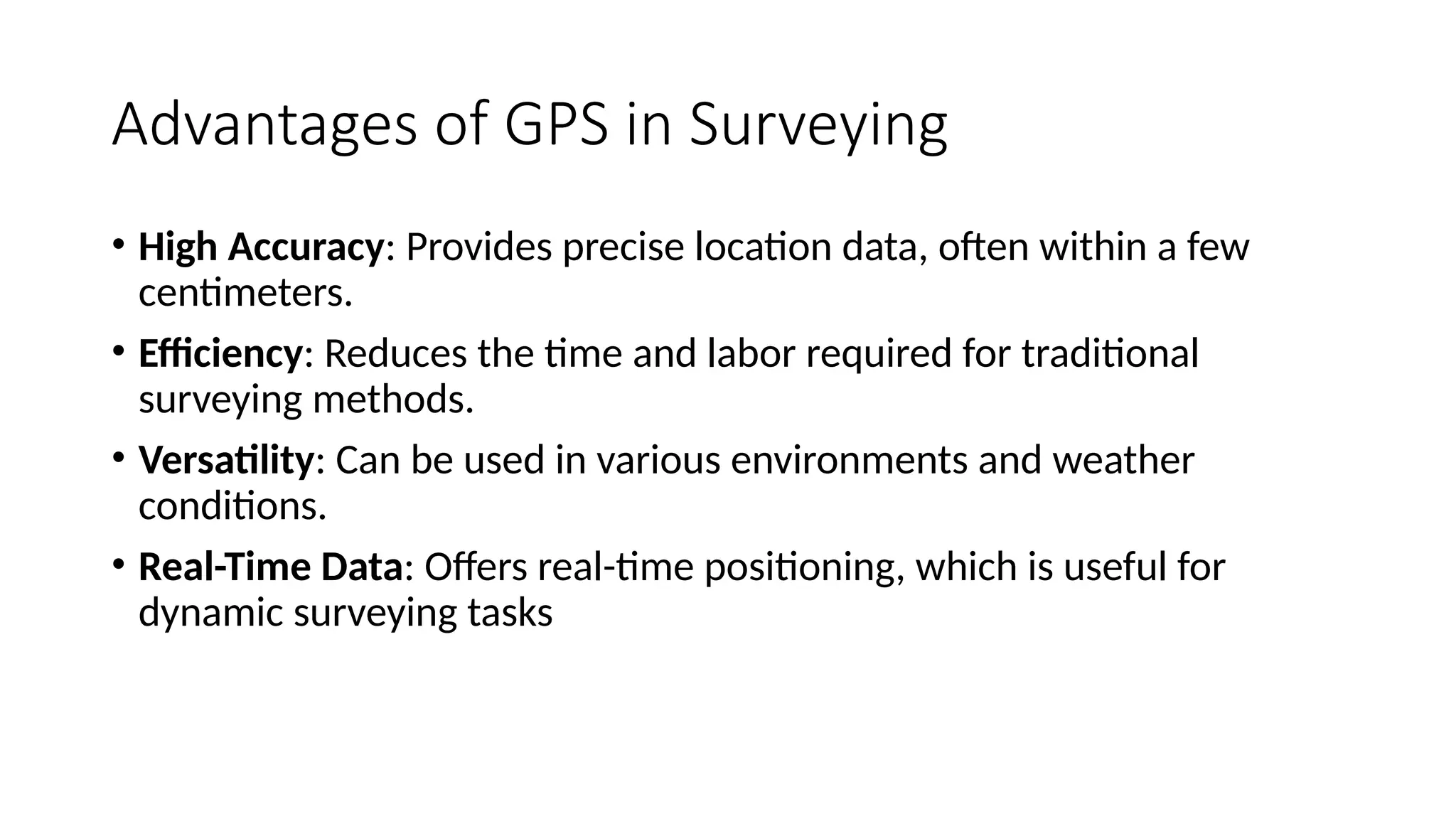 Global Positioning Systems - Segments, GPS measurements, errors, Surveying with GPS ...
