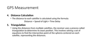 Global Positioning Systems - Segments, GPS measurements, errors ...