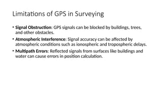 Global Positioning Systems - Segments, GPS measurements, errors ...
