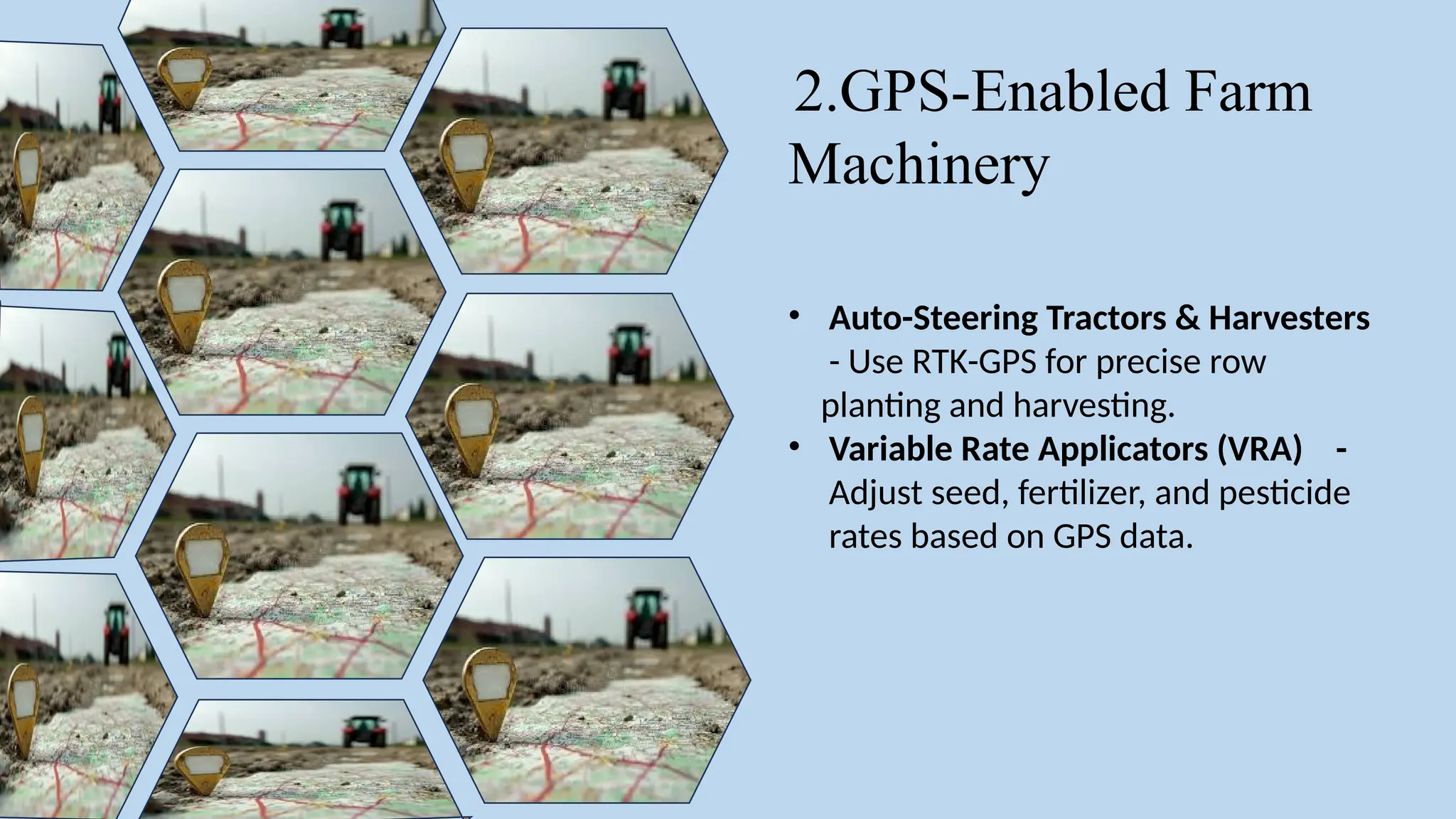 GPS sensor used agriculture land for automation | PPTX