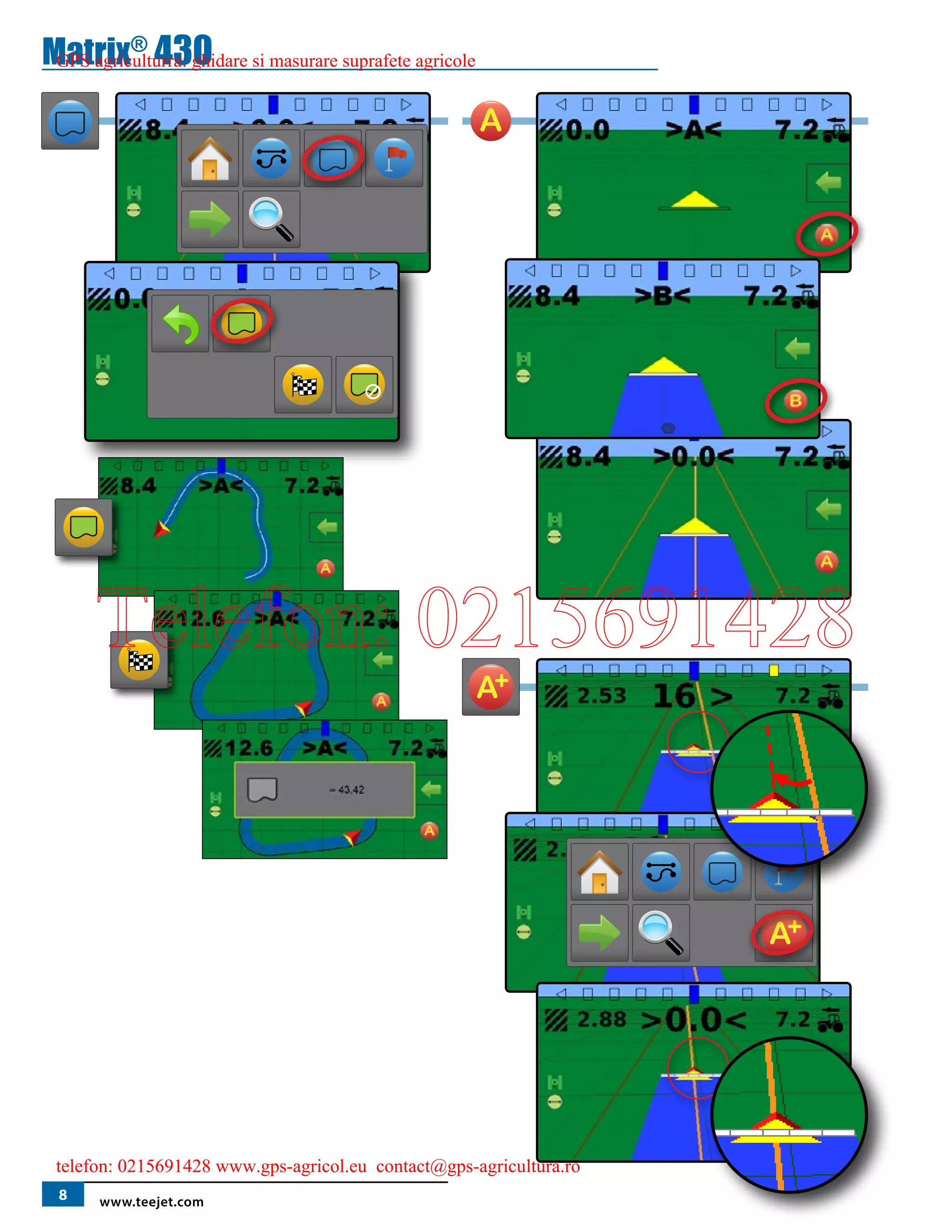 Ghid de utilizare GPS agricol Matrix 430 | PDF