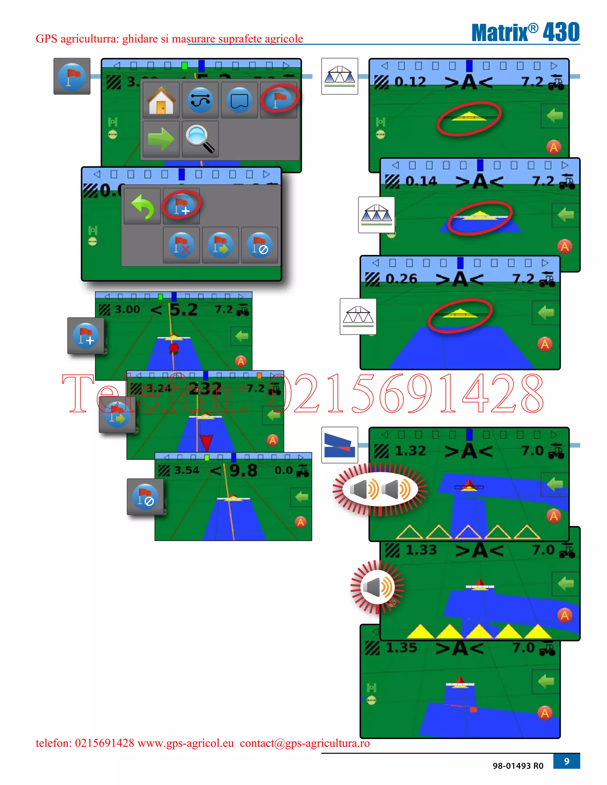 Ghid de utilizare GPS agricol Matrix 430 | PDF