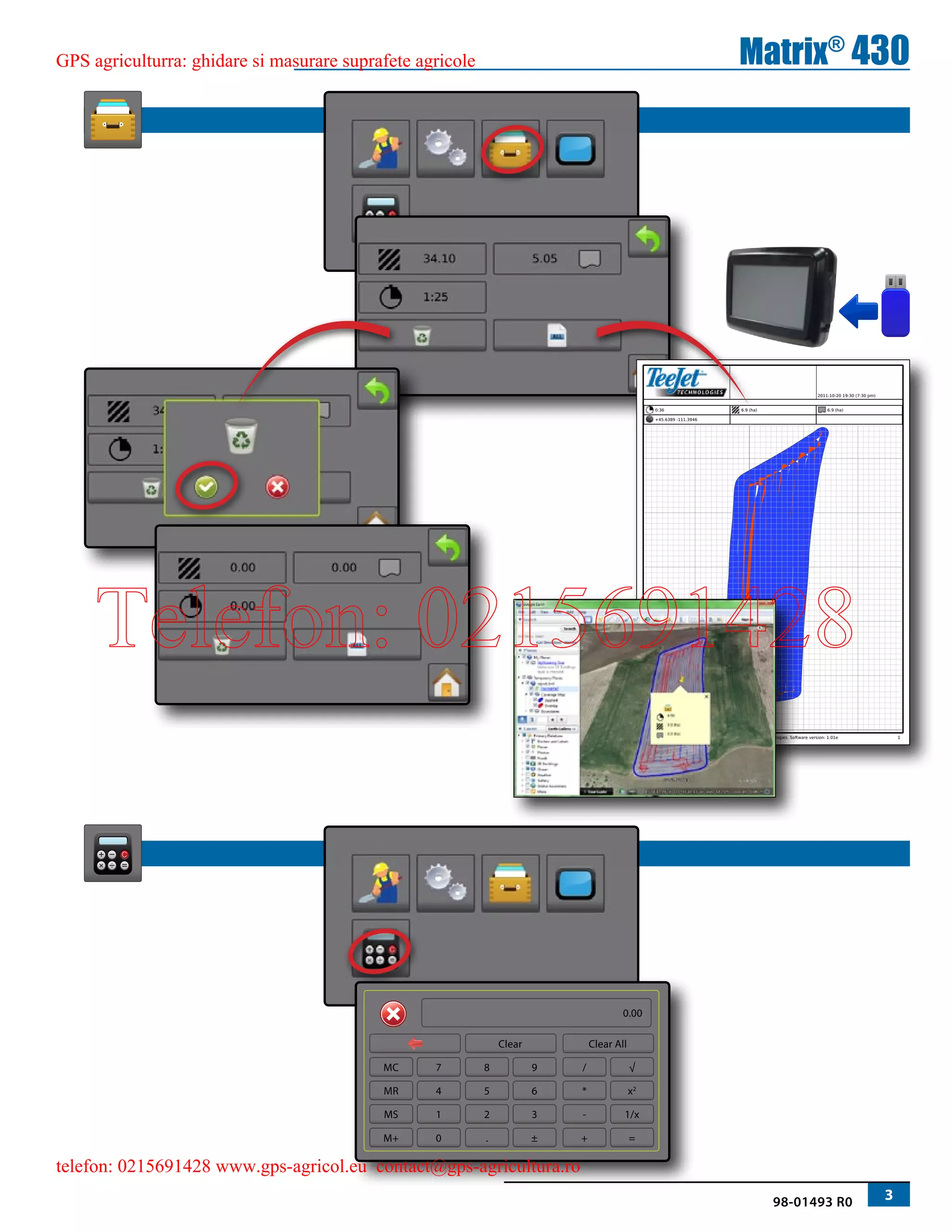 Ghid de utilizare GPS agricol Matrix 430 | PDF