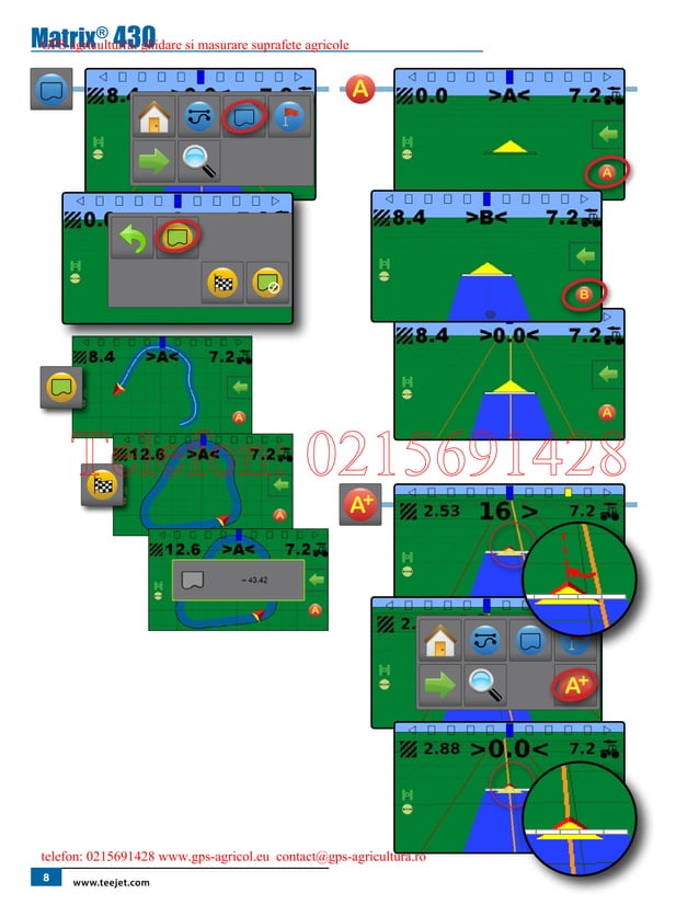 Ghid de utilizare GPS agricol Matrix 430 | PDF