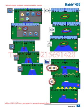 Ghid de utilizare GPS agricol Matrix 430 | PDF
