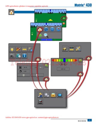 Ghid de utilizare GPS agricol Matrix 430 | PDF