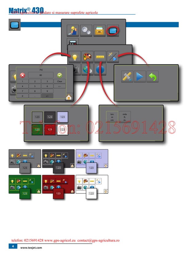 Ghid de utilizare GPS agricol Matrix 430 | PDF