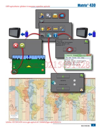 Ghid de utilizare GPS agricol Matrix 430 | PDF