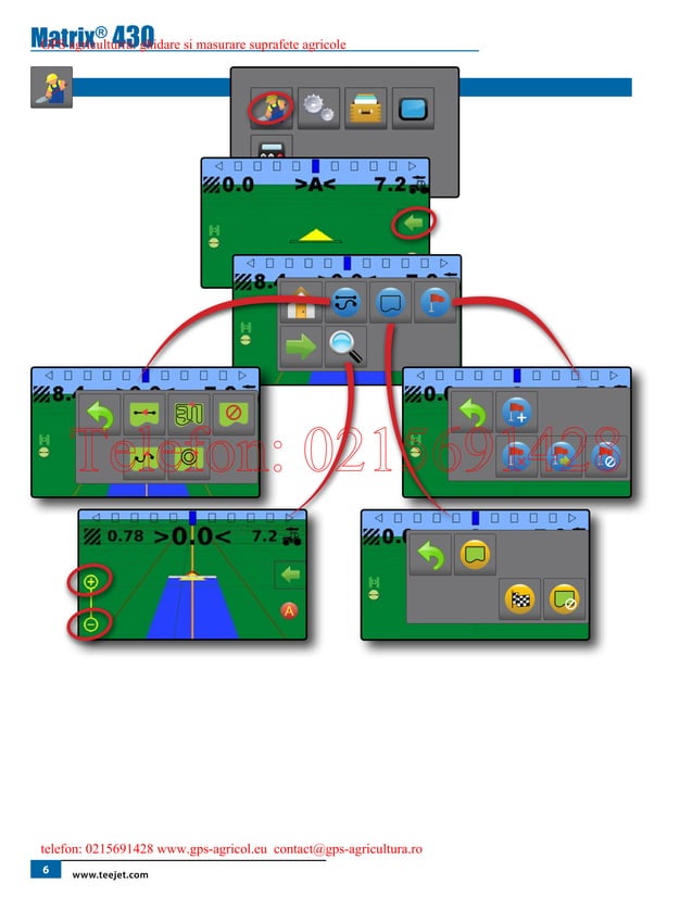 Ghid de utilizare GPS agricol Matrix 430 | PDF