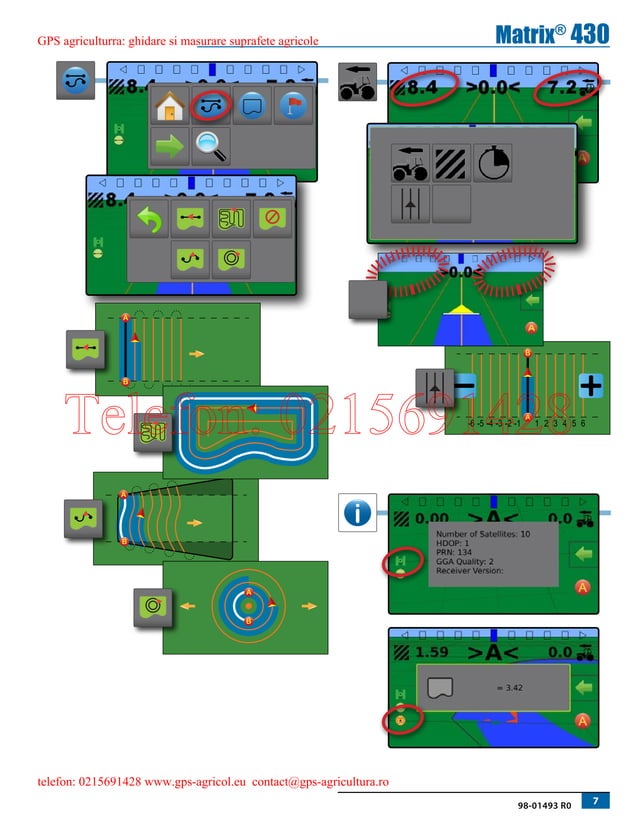 Ghid de utilizare GPS agricol Matrix 430 | PDF