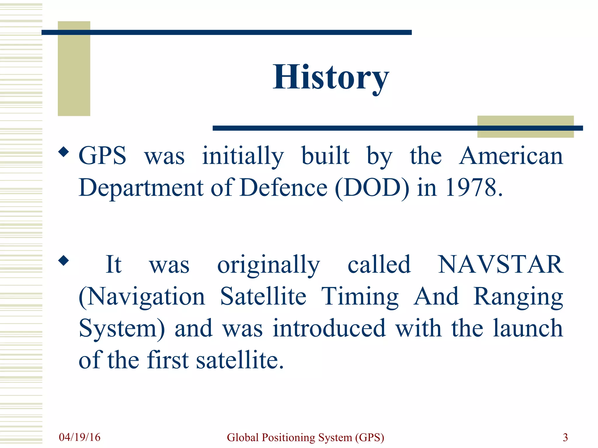 Global Positioning System | PPT | Computer Networking | Computing