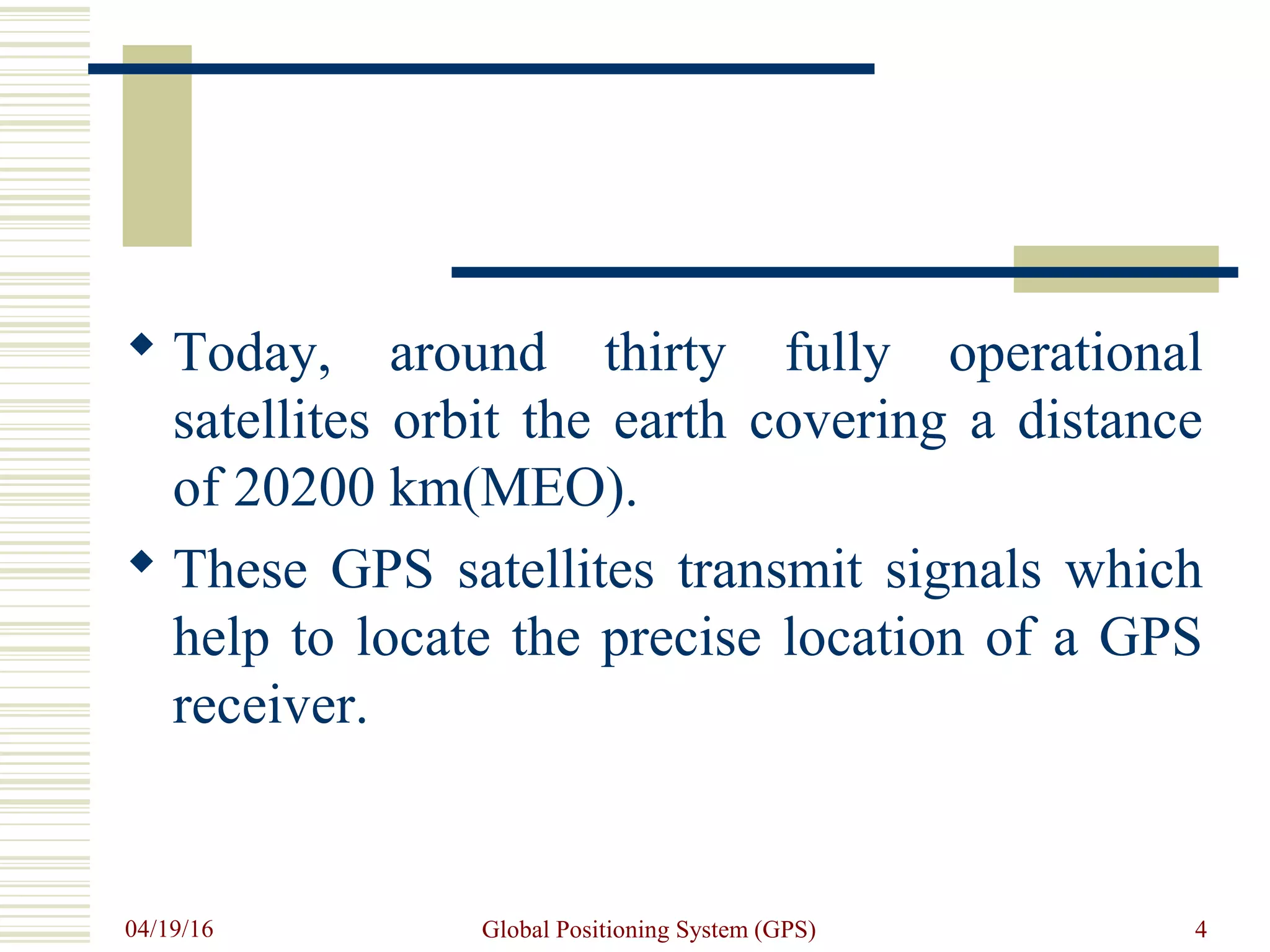 Global Positioning System | PPT | Computer Networking | Computing