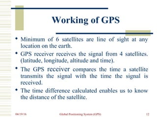 Global Positioning System | PPT | Computer Networking | Computing