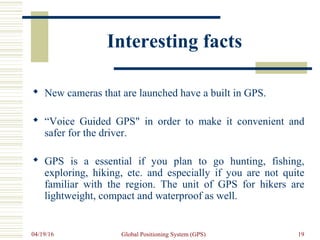 Global Positioning System | PPT | Computer Networking | Computing