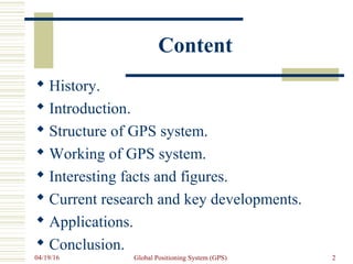 Global Positioning System | PPT