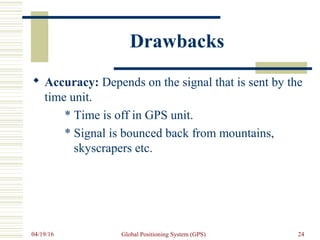 Global Positioning System | PPT | Computer Networking | Computing