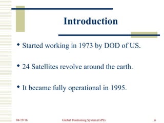 Global Positioning System | PPT | Computer Networking | Computing