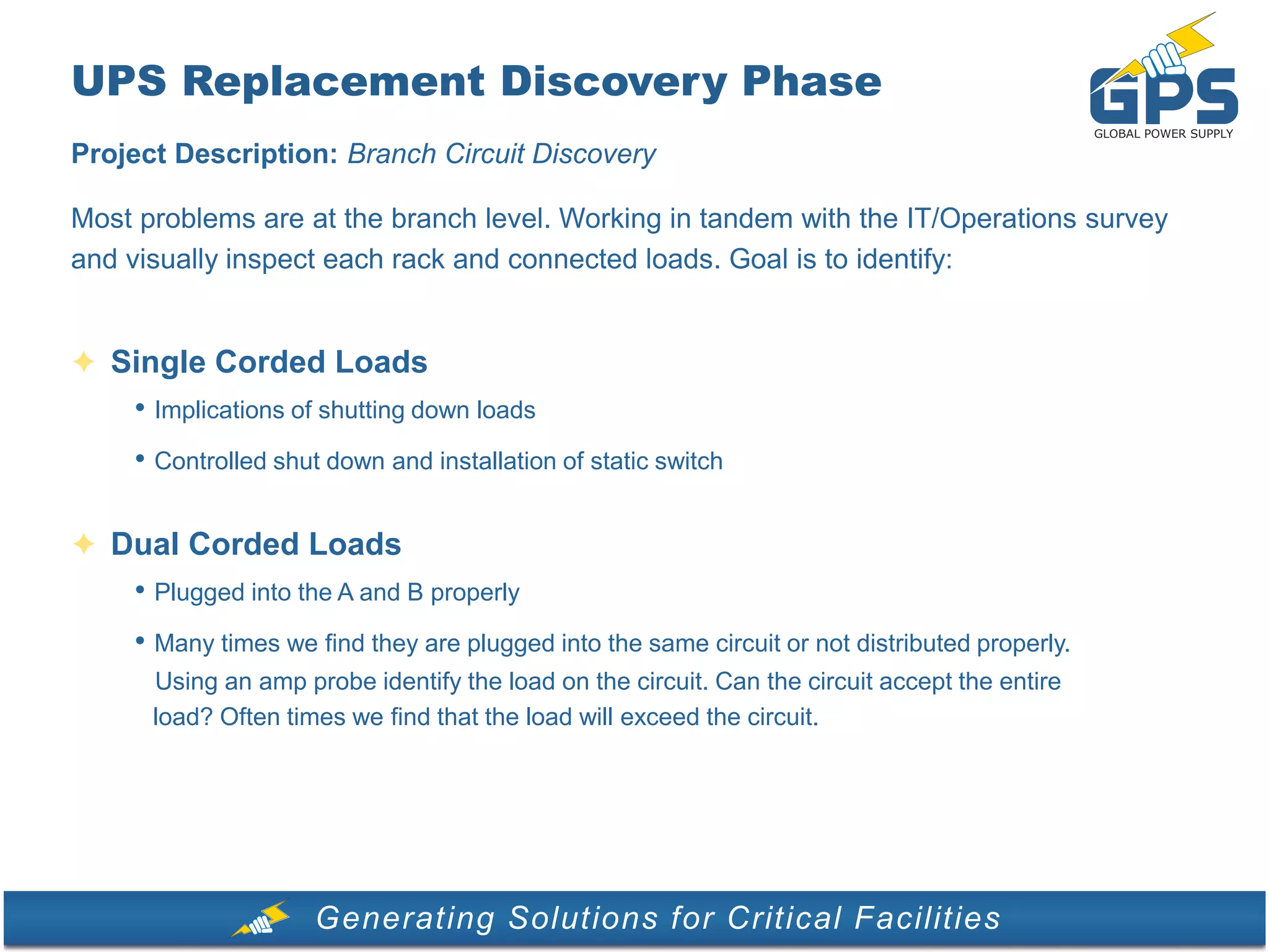 Data Center UPS System Upgrade | PPTX