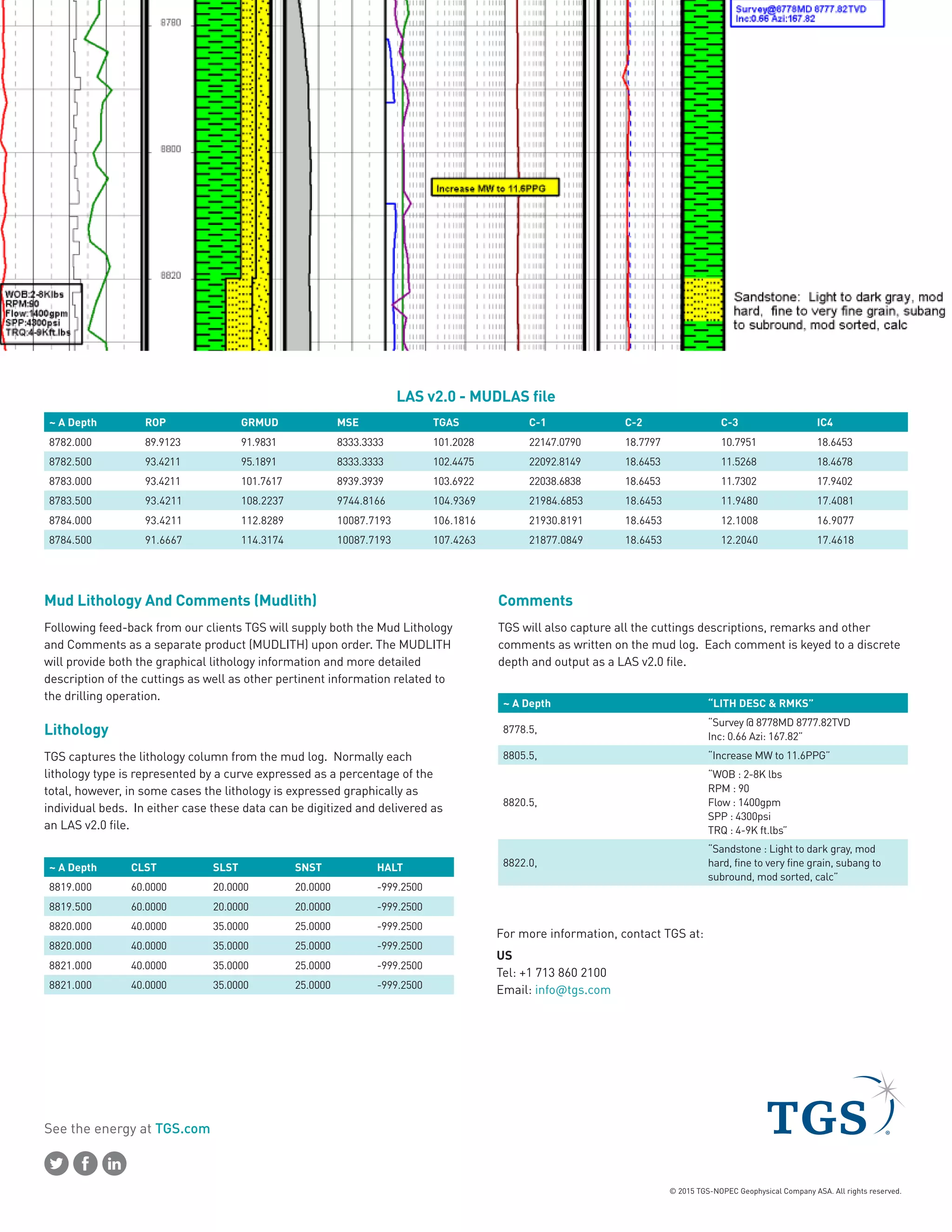 TGS GPS- MUD LAS | PDF