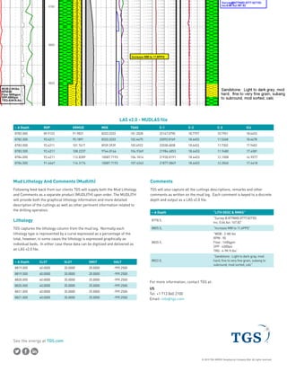TGS GPS- MUD LAS | PDF