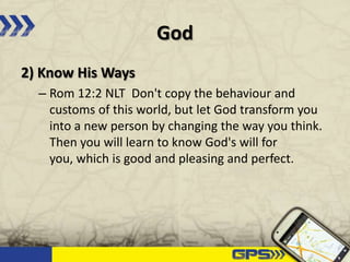 Gods Positioning System Part 1 | PPTX