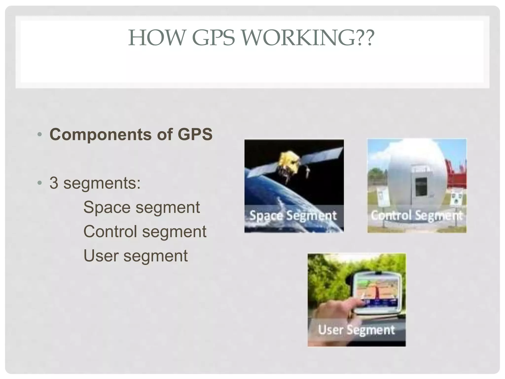 Gps principle and working | PPTX