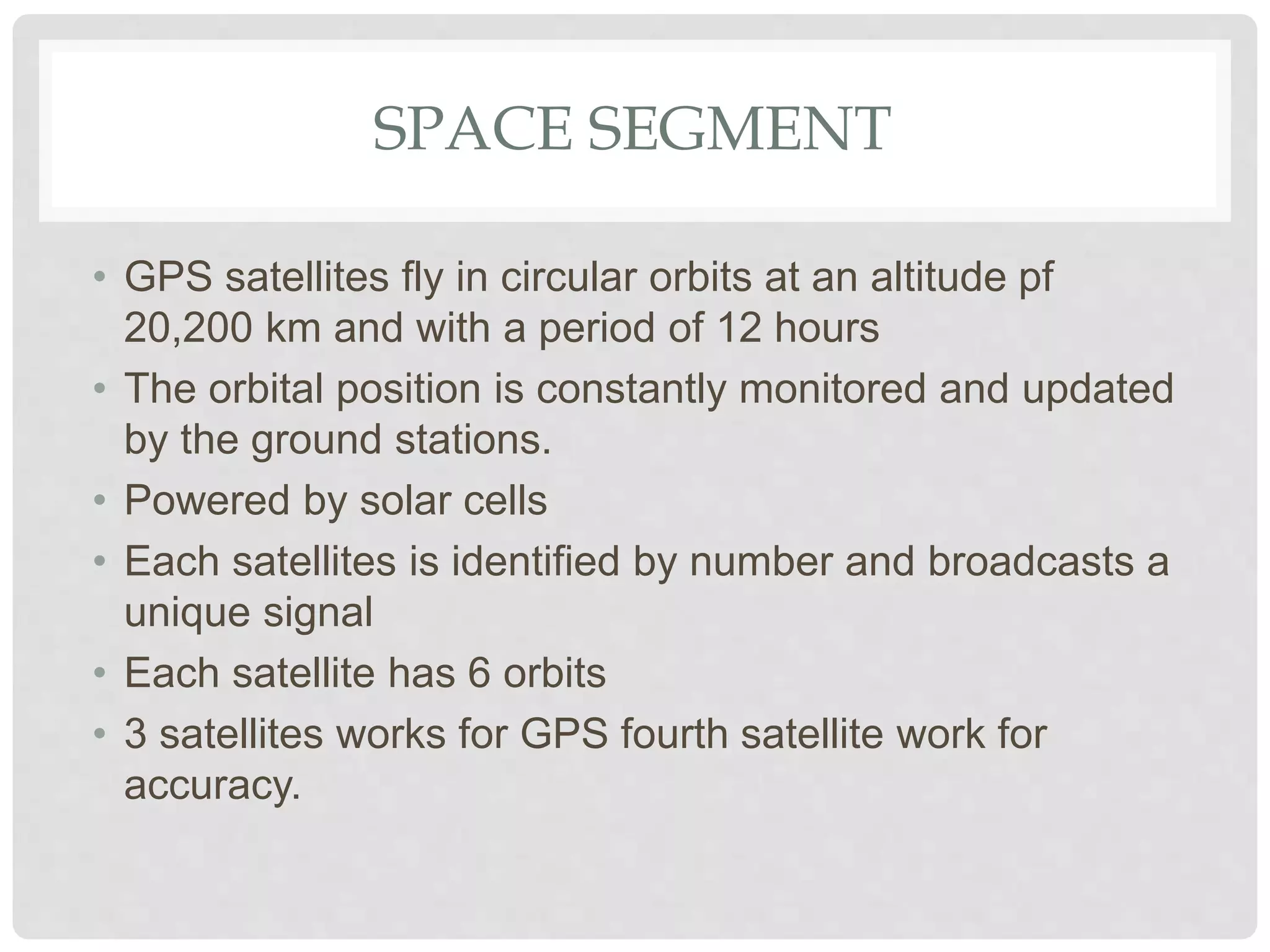 Gps principle and working | PPTX