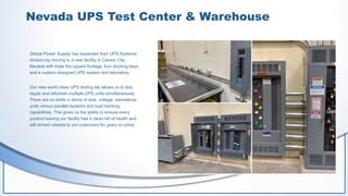 Gps UPS Power When You Need It | PPTX | Logistics | Business