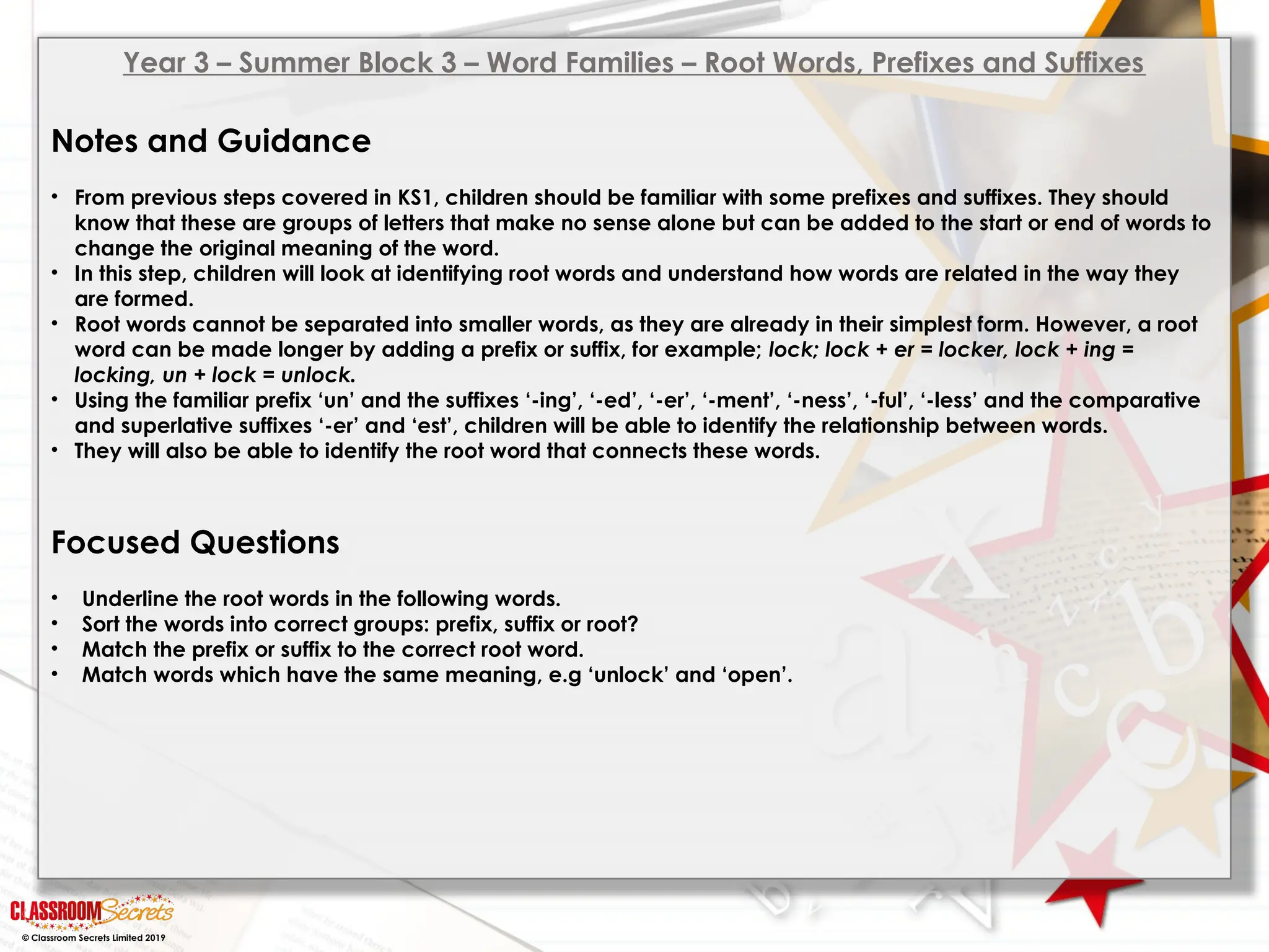 GPS-Year-3-Summer-Block-3-Step-1-PPT-Root-Words-Prefixes-and-Suffixes.pptx