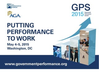 Government Performance Summit 2015 presentation slides | PPT