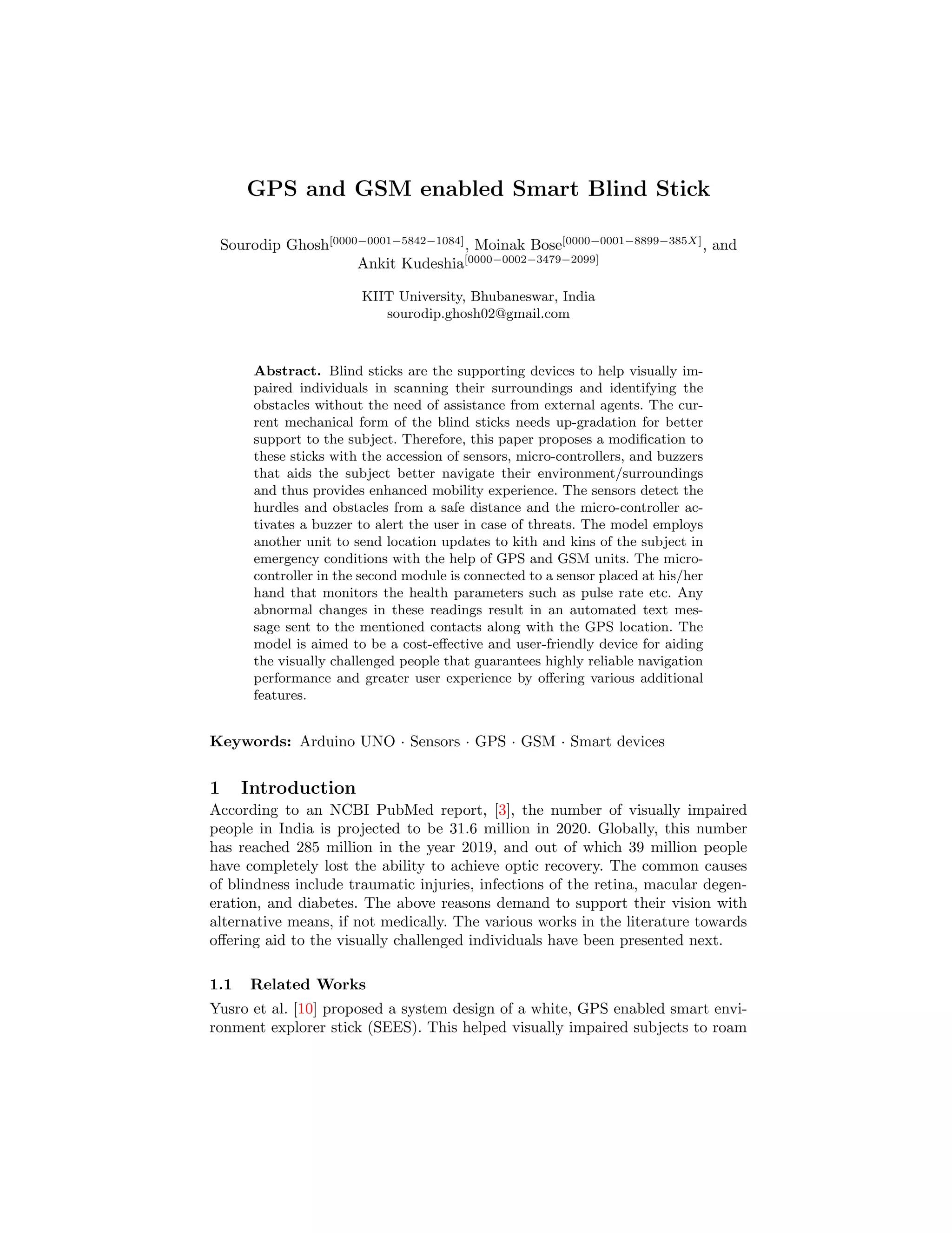 GPS and GSM enabled Smart Blind Stick.pdf